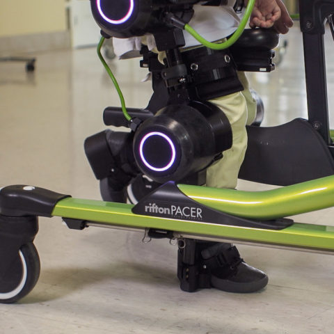 Trexo Plus robot-assisted gait training for children with disabilities.